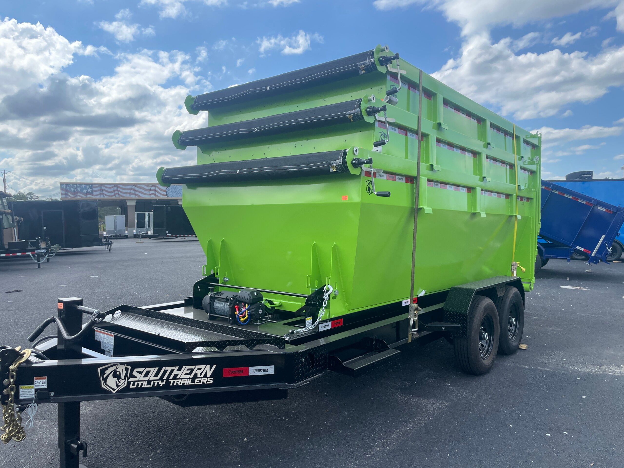 New 2026 7 X 14 TA Southern Utility | Roll-off Dump Trailers 3 Bins ...