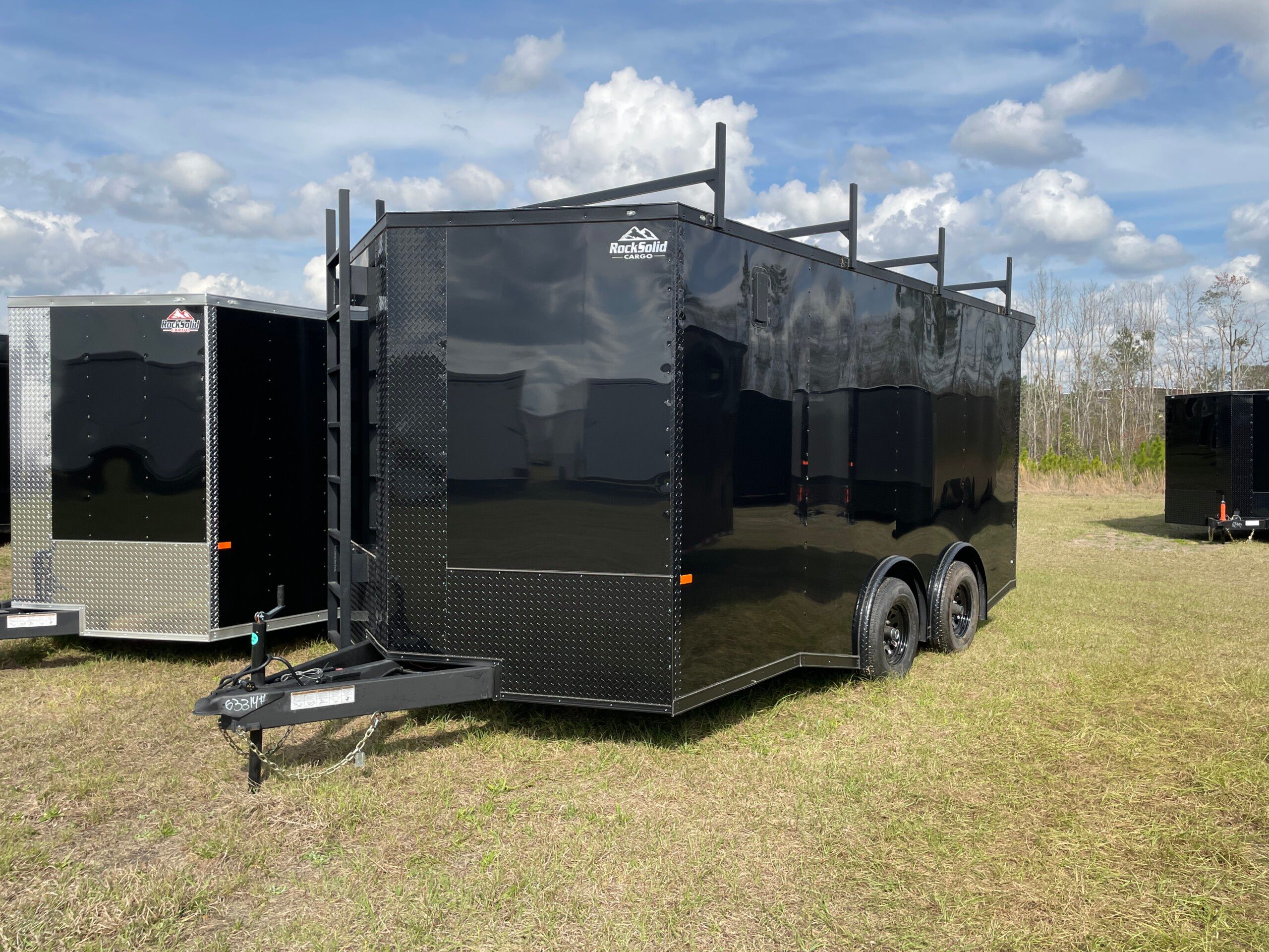 New 2026 8.5 X 16 TA Rock Solid Cargo | Contractor Trailer Ladder Racks ...